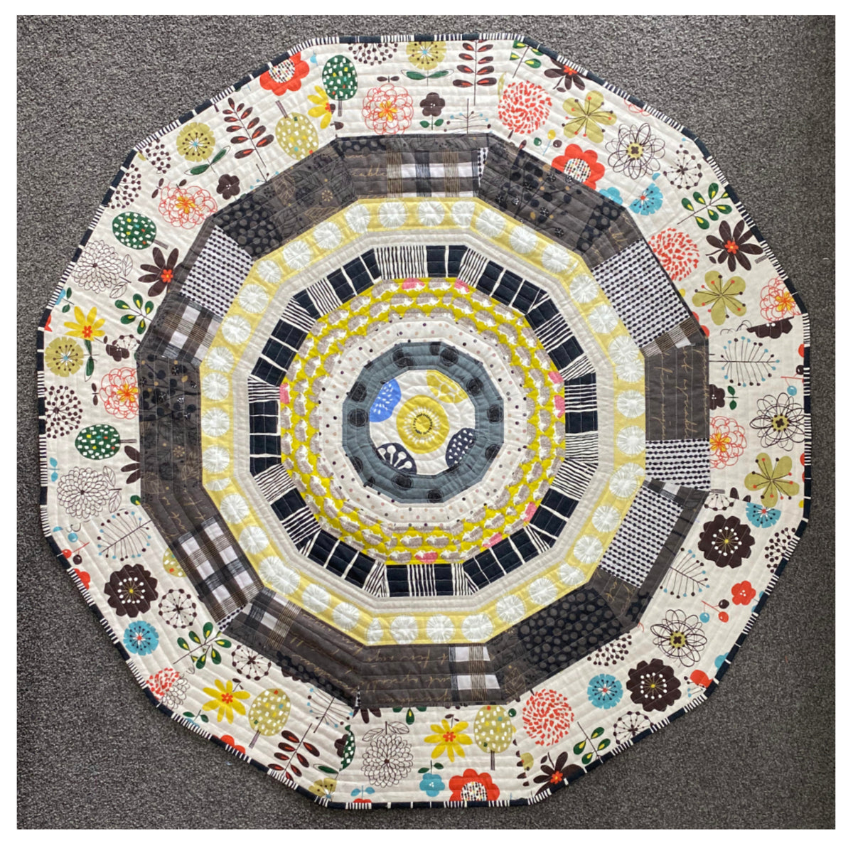 Quilted Floor Mat Pattern - designed by Jenny Hunter – Plume Art + Stitch